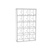 SATELLITE431 Duży regał biały - 15 wnęk | PYspace